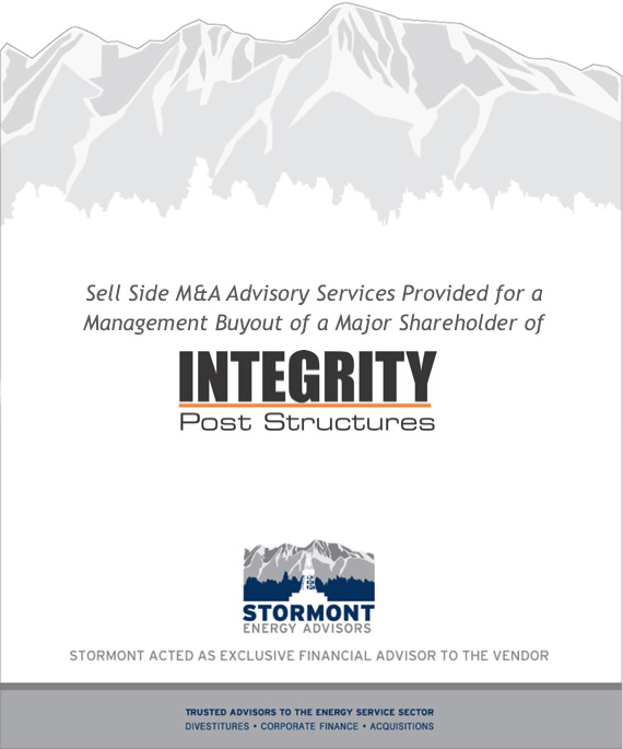 Integrity Post Structures Transaction | Stormont Capital Advisors